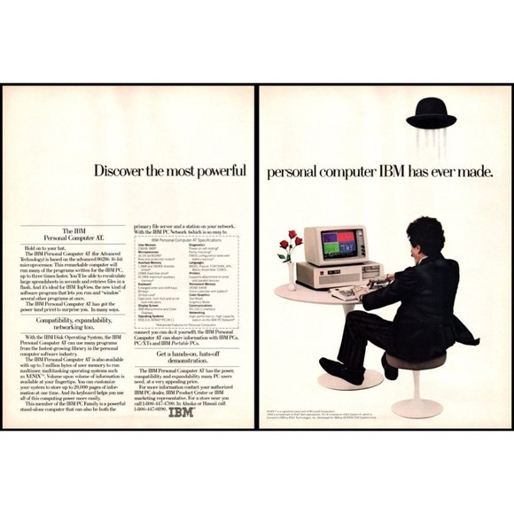 IBM | Art | 985 Ibm Personal Computer At 2 Page Vintage Print Ad ...